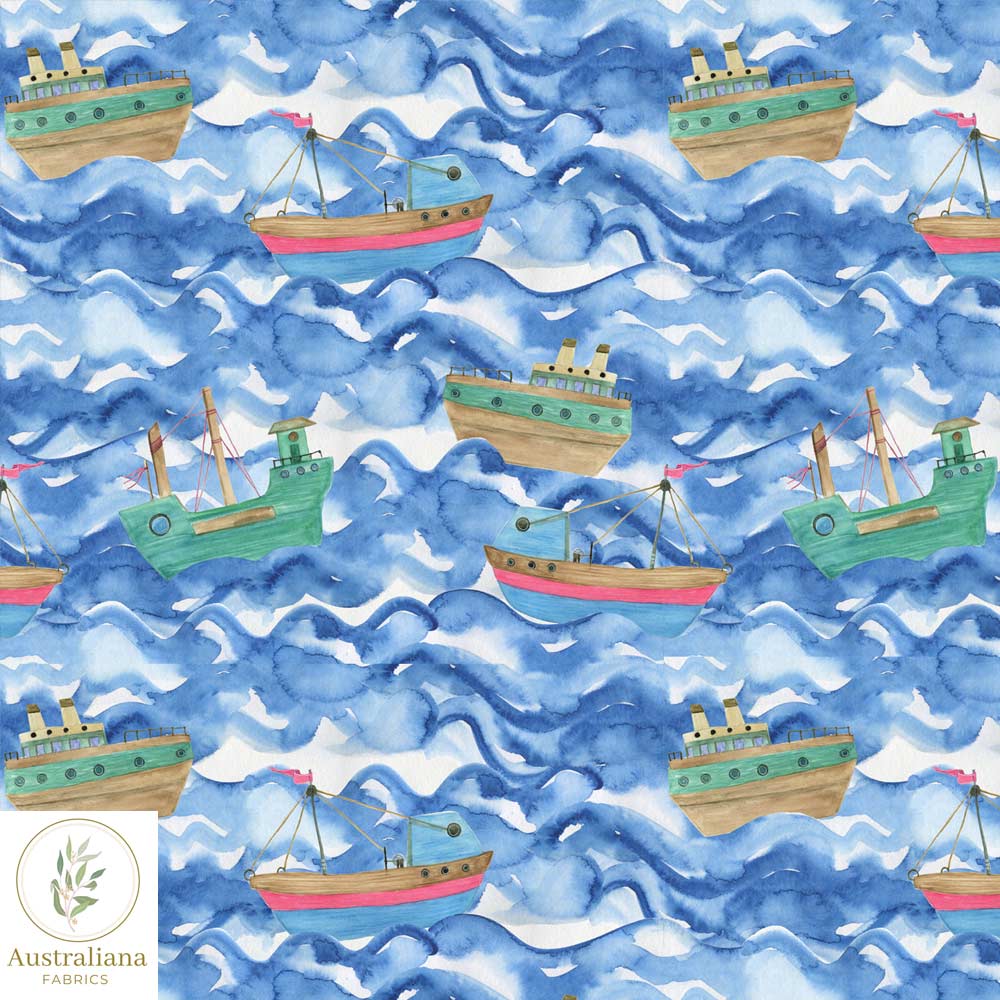 Nautical & Sea theme fabrics – Australiana Fabrics